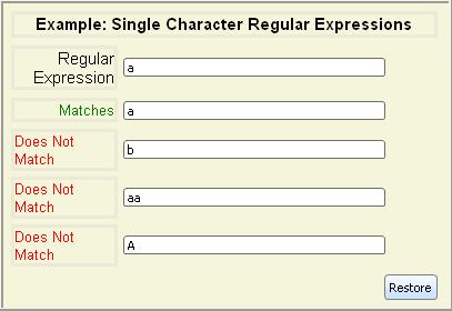 Regular Expressions