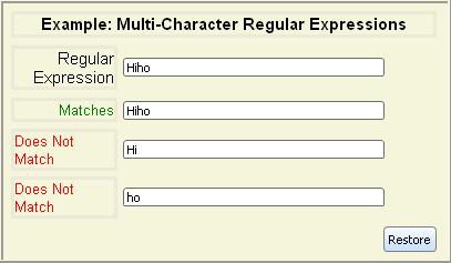 Regular Expressions